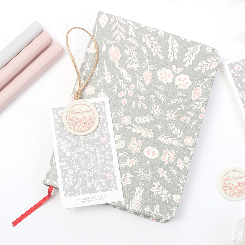 Plant farm Notebook Wax Seal Stickers Bookmark 3-In-1 Fragrance Set ...