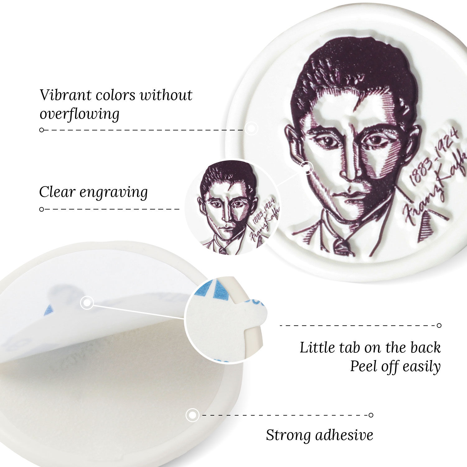 Celebrity Self-Portrait Wax Seal Stickers for packing, 60 pcs – Wax ...