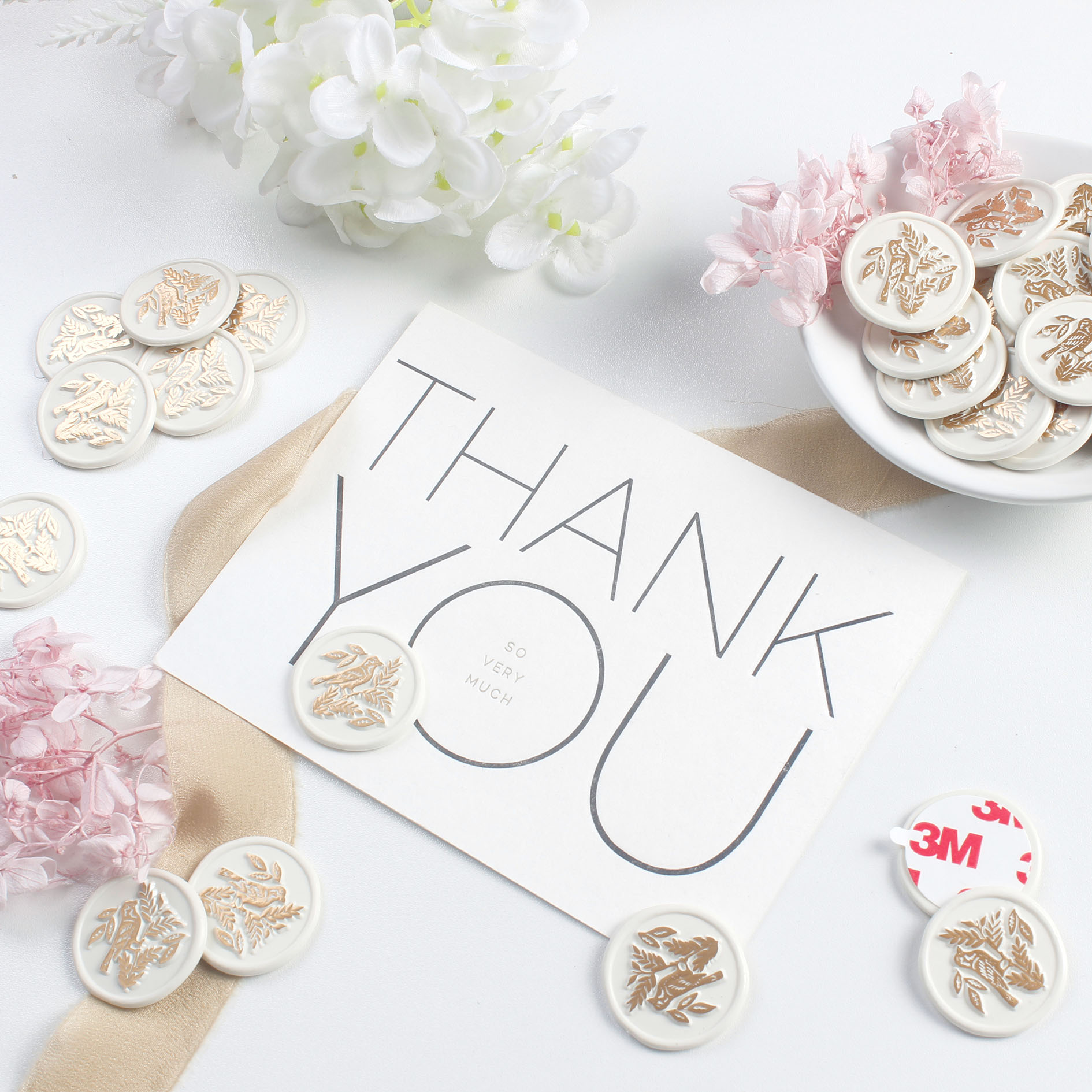 gold stamping Wax Seal Stickers for packing,60-Pack – Wax Seals Boutique