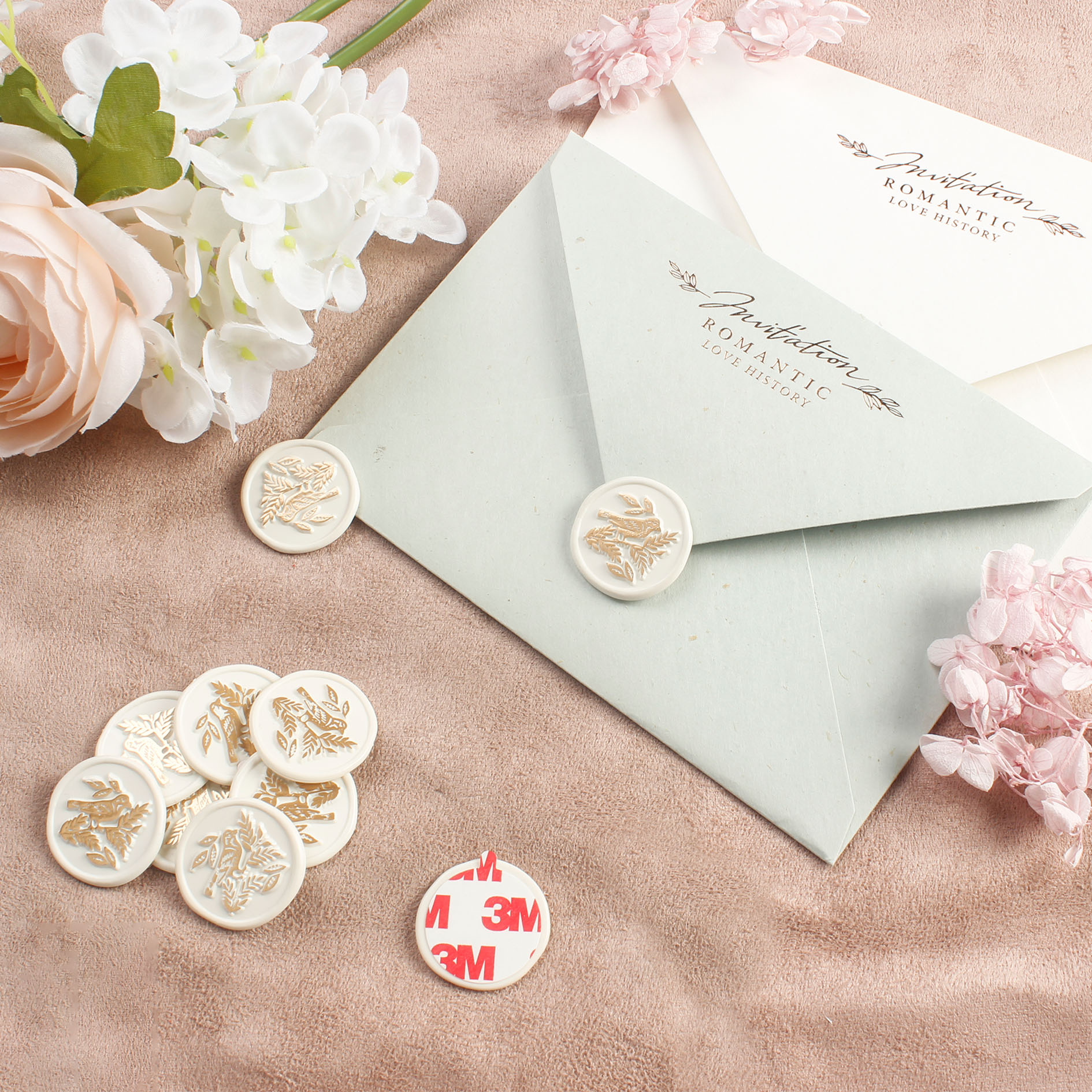 gold stamping Wax Seal Stickers for packing,60-Pack – Wax Seals Boutique